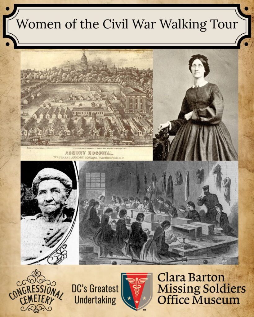 Women of the Civil War Walking Tour at Congressional Cemetery - Clara ...